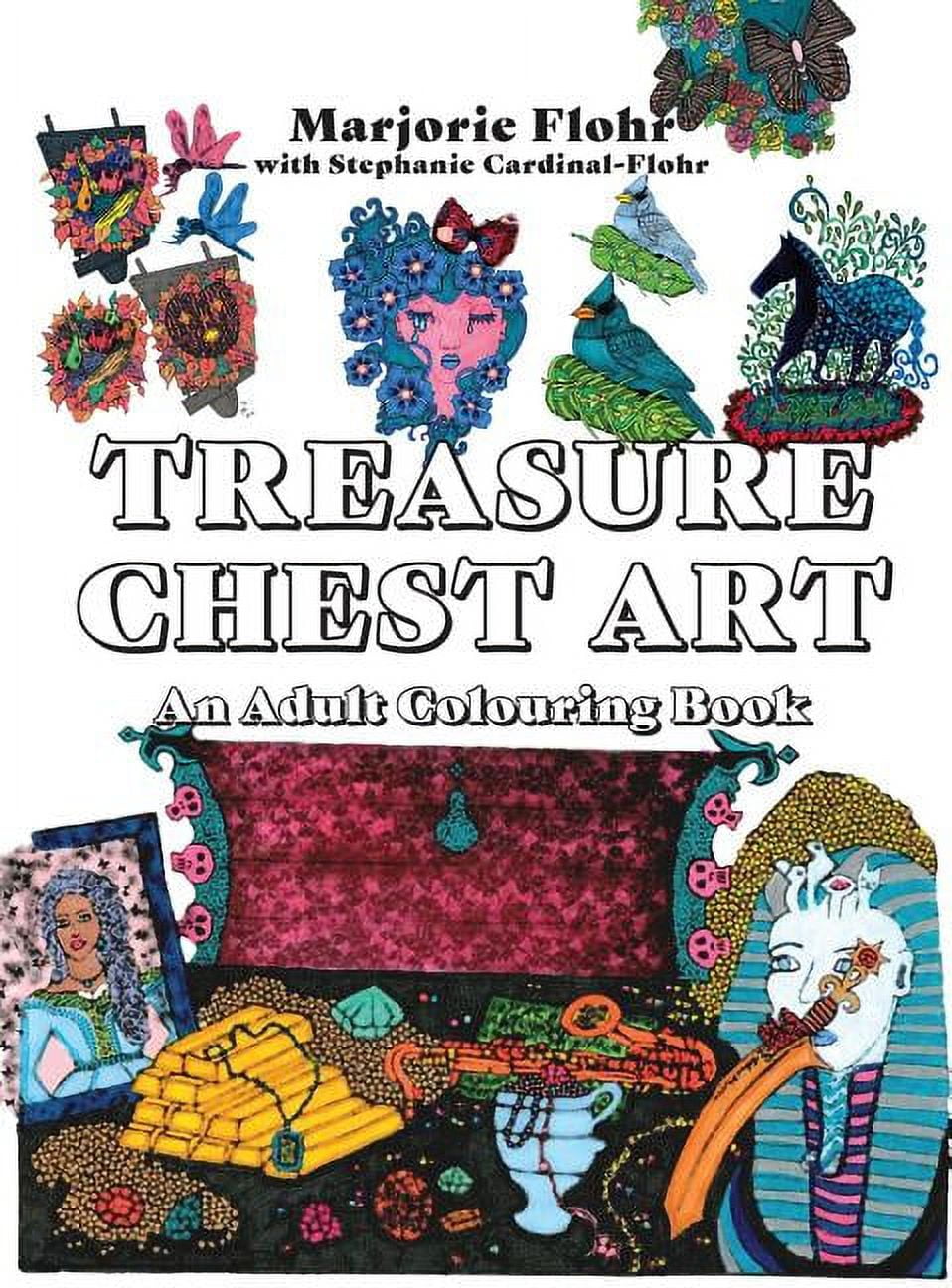 Treasure Chest Art: An Adult Colouring Book (Hardcover) - Walmart.com