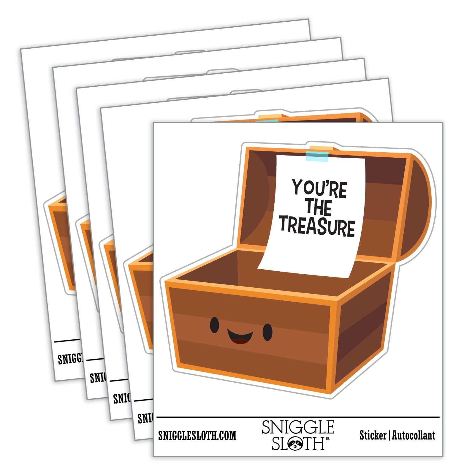 You're the Treasure Chest Funny Compliment Car Window Bumper Water ...
