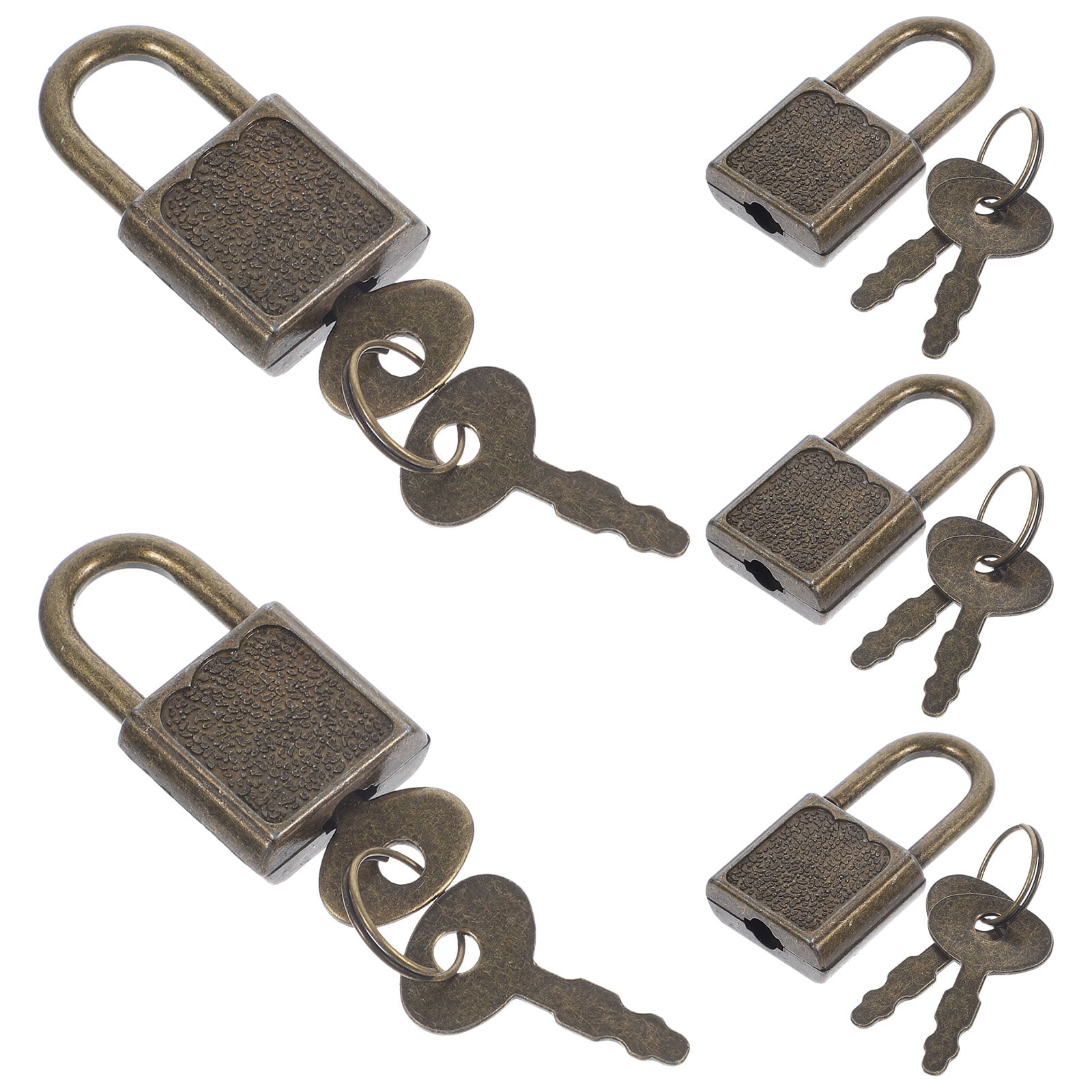 Treasure Chest Lock Padlock and Keys for Kids Child 5 Sets Drawer ...