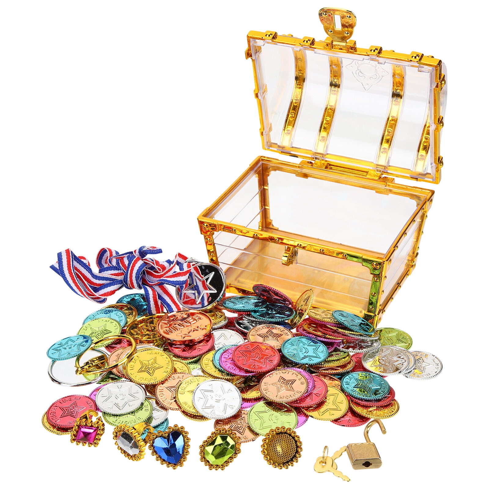 Treasure Chest Toys for Classroom Prizes Pirate Kid Halloween Large ...