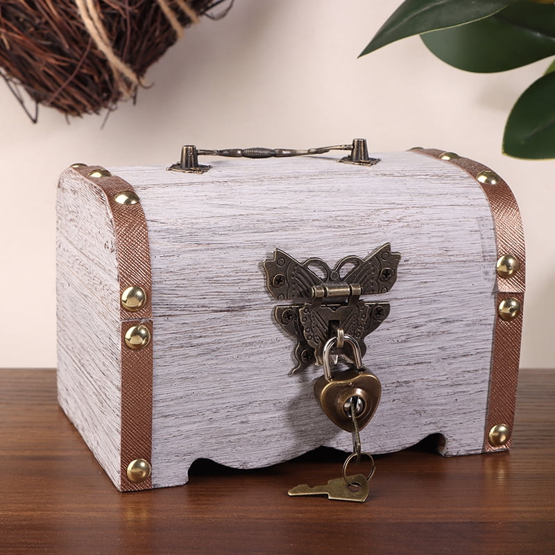 Treasure Chest With Lock Vintage Treasure Storage Box Piggy Bank ...