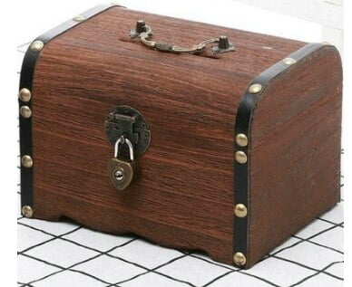 Treasure Chest With Lock Vintage Treasure Storage Box Piggy Bank ...
