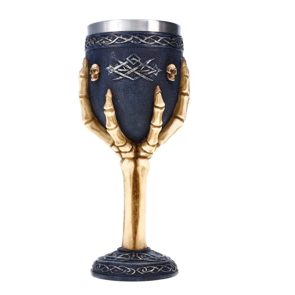 Treasure Cove Skull and Bones Goblet Skeleton Hand Goblet Gothic Decor ...