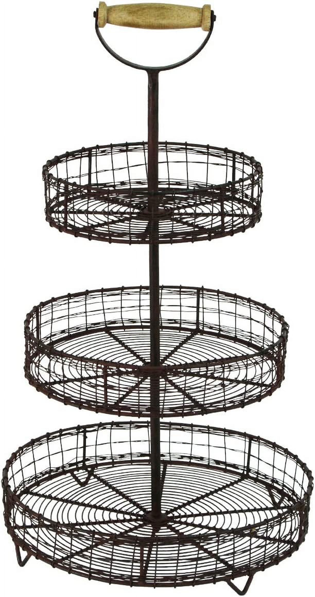 Treasure Farmhouse 3 Tier Basket Stand - Walmart.com