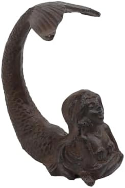 Treasure Gurus Heavy Duty Cast Iron Mermaid Tail Door Stop Nautical ...