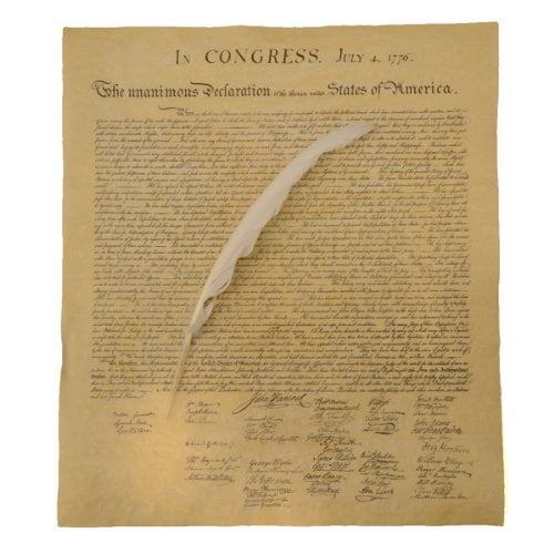 Treasure Gurus US Declaration of Independence Historical Document w ...