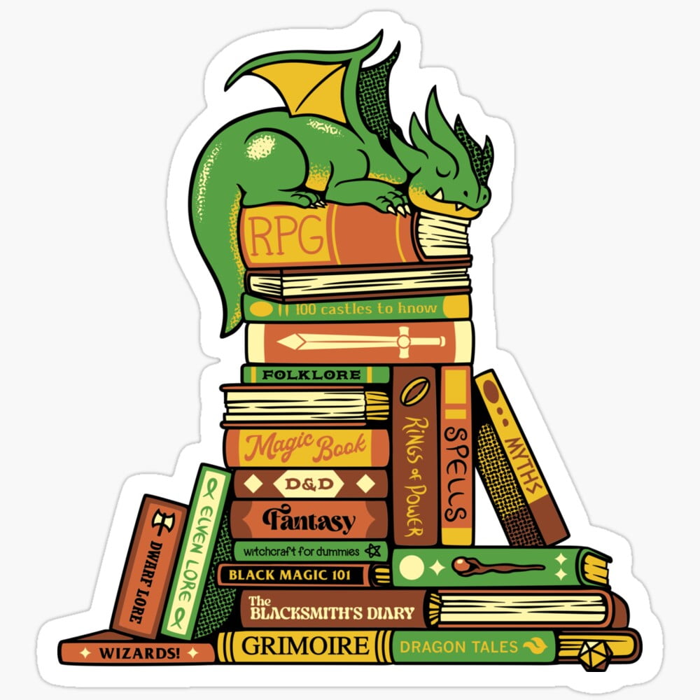 Treasure Hoarder Dragon Dark Sticker Phone Decal Water Bottle Stickers ...