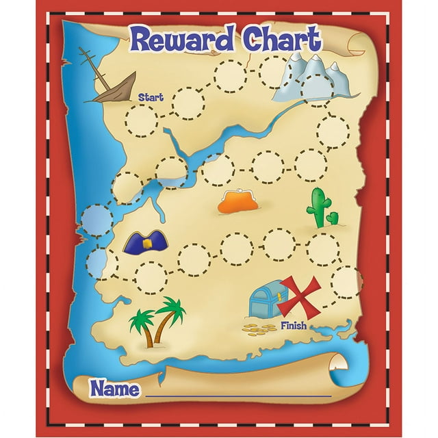 Treasure Hunt Mini Reward Charts with Stickers, 36 Charts | Bundle of ...