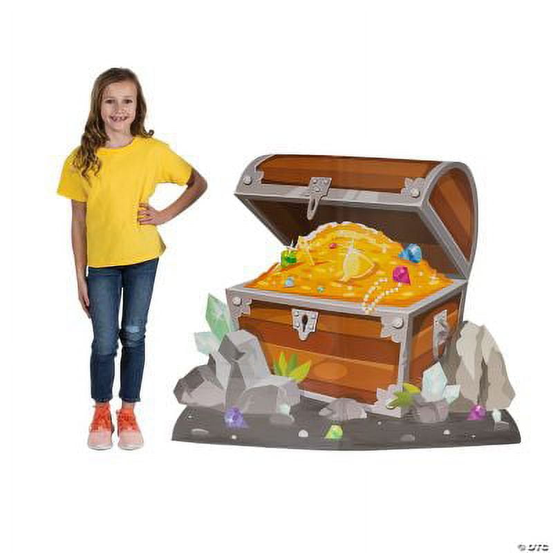 Treasure Hunt VBS Kids Large Treasure Chest Stand-Up, Birthday Party ...
