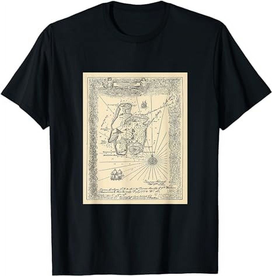 Treasure Island Map T Shirt - Walmart.com