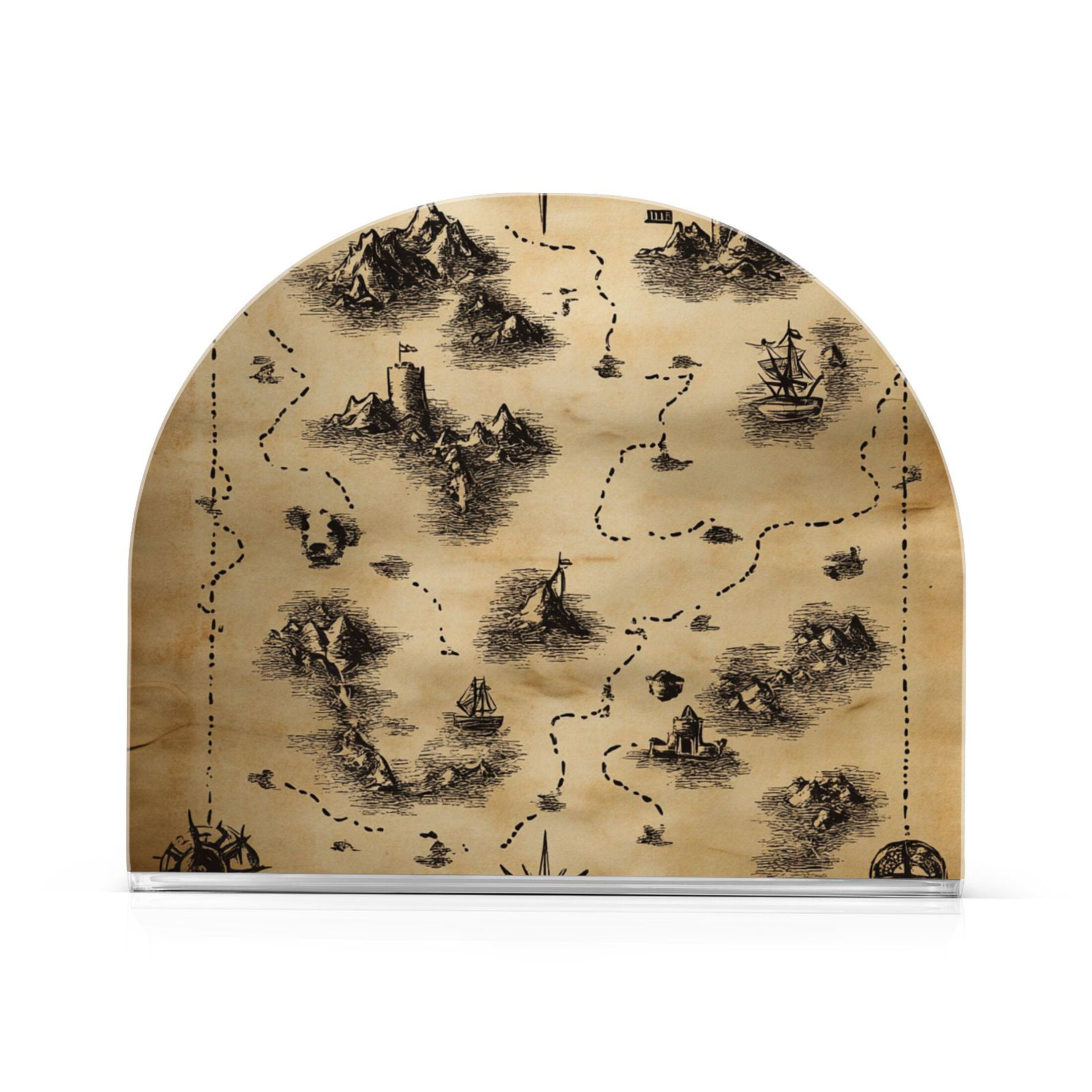 Treasure Map Napkin Holders for Tables Napkin Stand Paper Holder ...