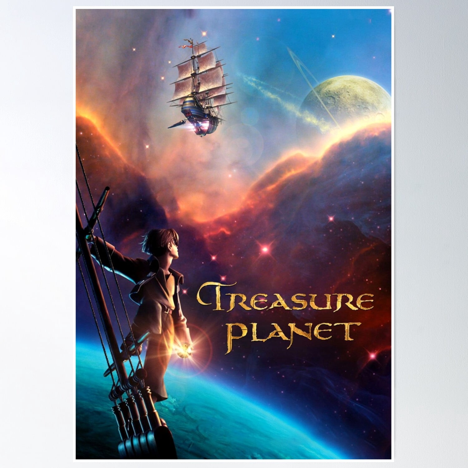 Treasure Planet Poster Wall Art, Modern Wall Decor, 24x36 UNFRAMED ...