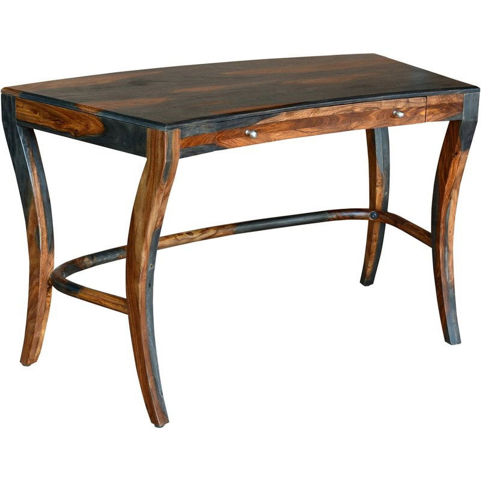 Treasure Trove Sheesham Highlight Wash 1-Drawer Writing Desk - Walmart ...