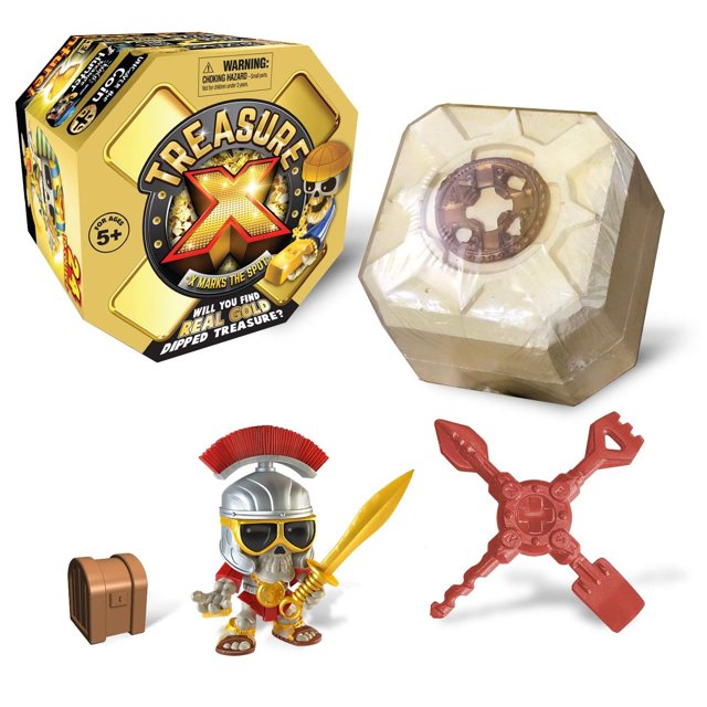 Treasure X Adventure Pack with Gold Dipped Treasure, 24 Figures, Map ...