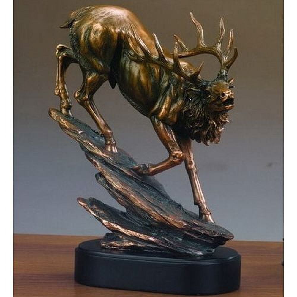 Treasure of Nature 10"x12.5" Resin Elk Figurine, Decorative Animal ...