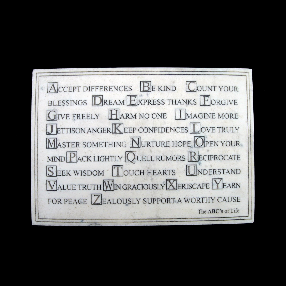 TreasureGurus Marble Wall Signs, 8 in x 11 in - Walmart.com