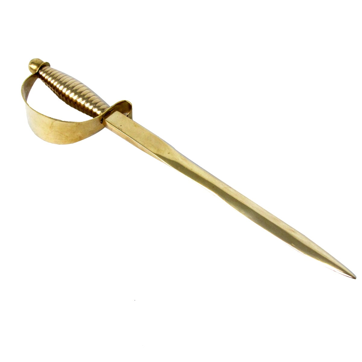 Solid Brass Officers Sword or Pirate Cutlass Shaped Metal Letter Opener ...