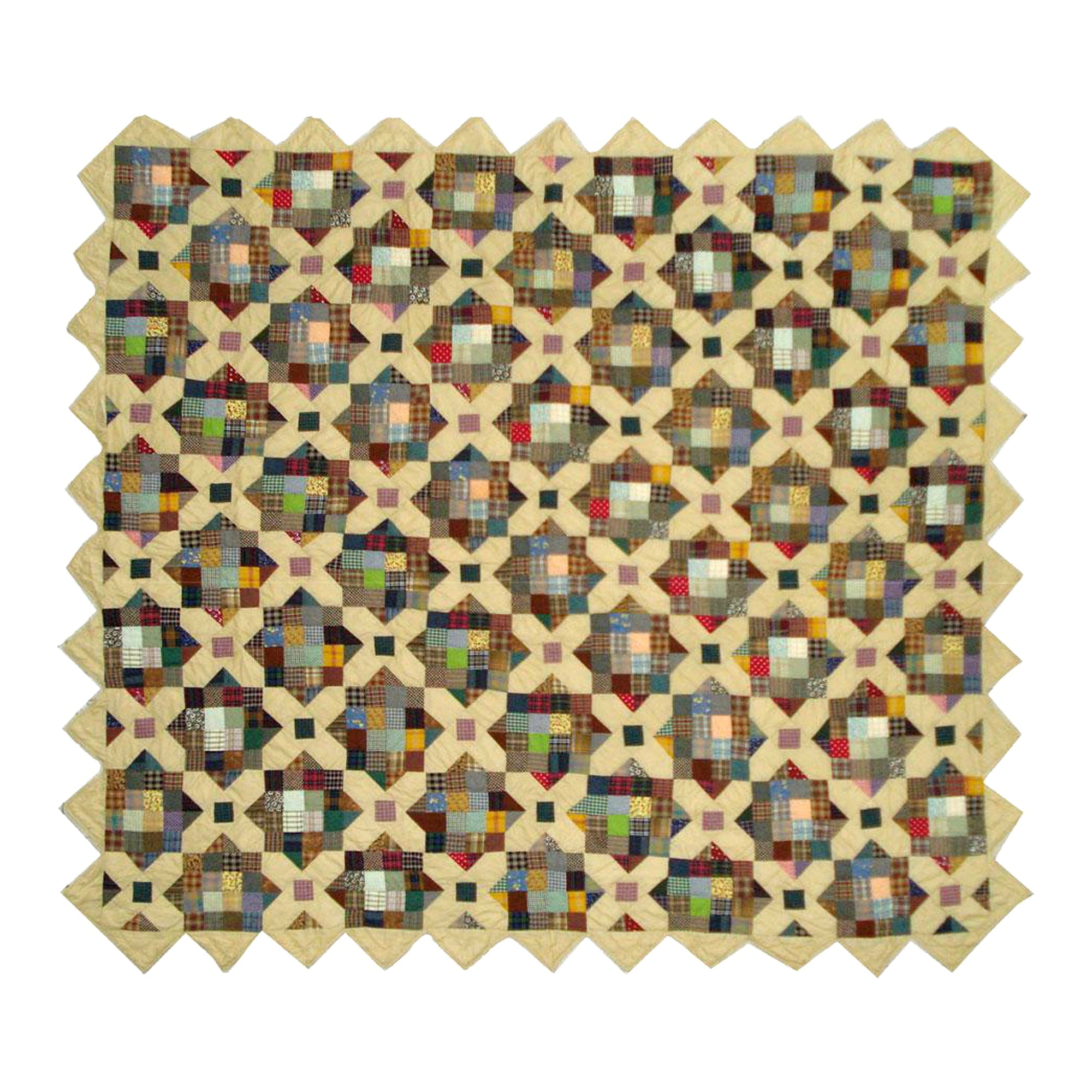 Treasures In The Attic, Hand cut and Patchwork cotton fabric blocks ...