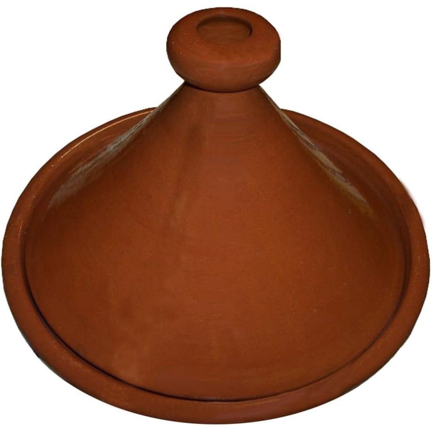 Treasures Of Morocco Moroccan Cooking Tagine 12 inches Brown Clay Round ...