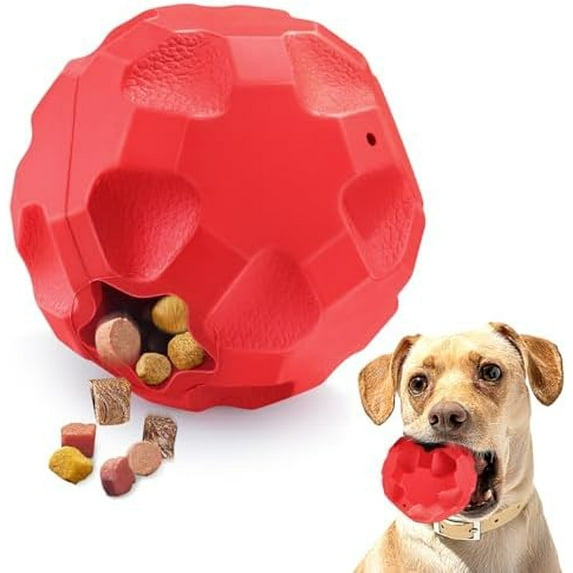 Treat Dispensing Dog Toys for Aggressive Chewers Large Breed, Rubber ...