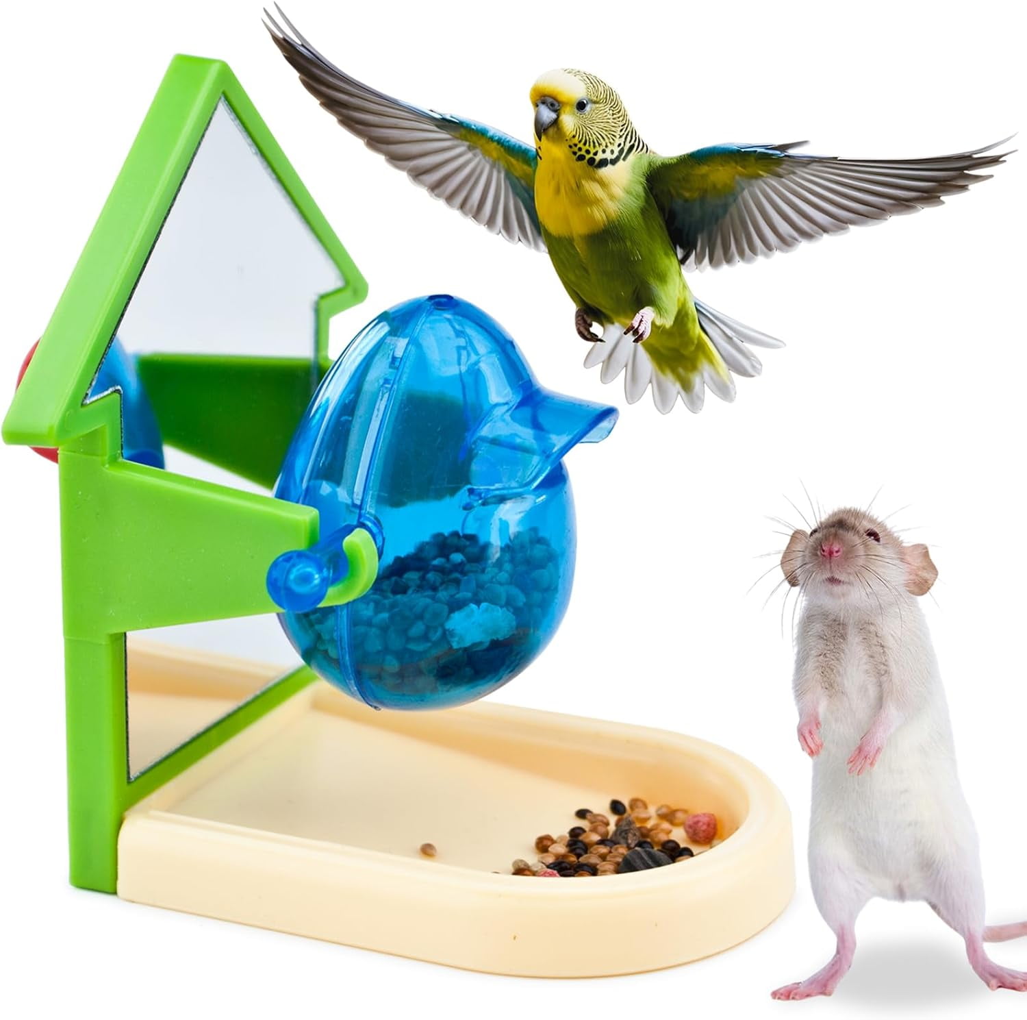 Treat Dispensing Feeder for Parrots and Fancy Rats: A Fun Interactive ...