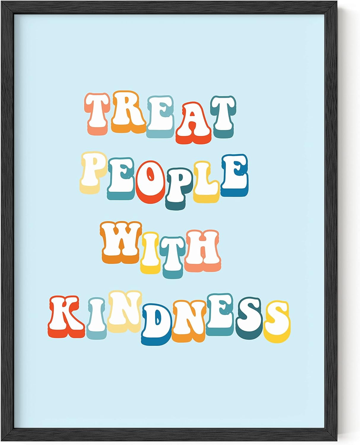 Treat People with Kindness Poster - By Haus and Hues | Positive Posters ...