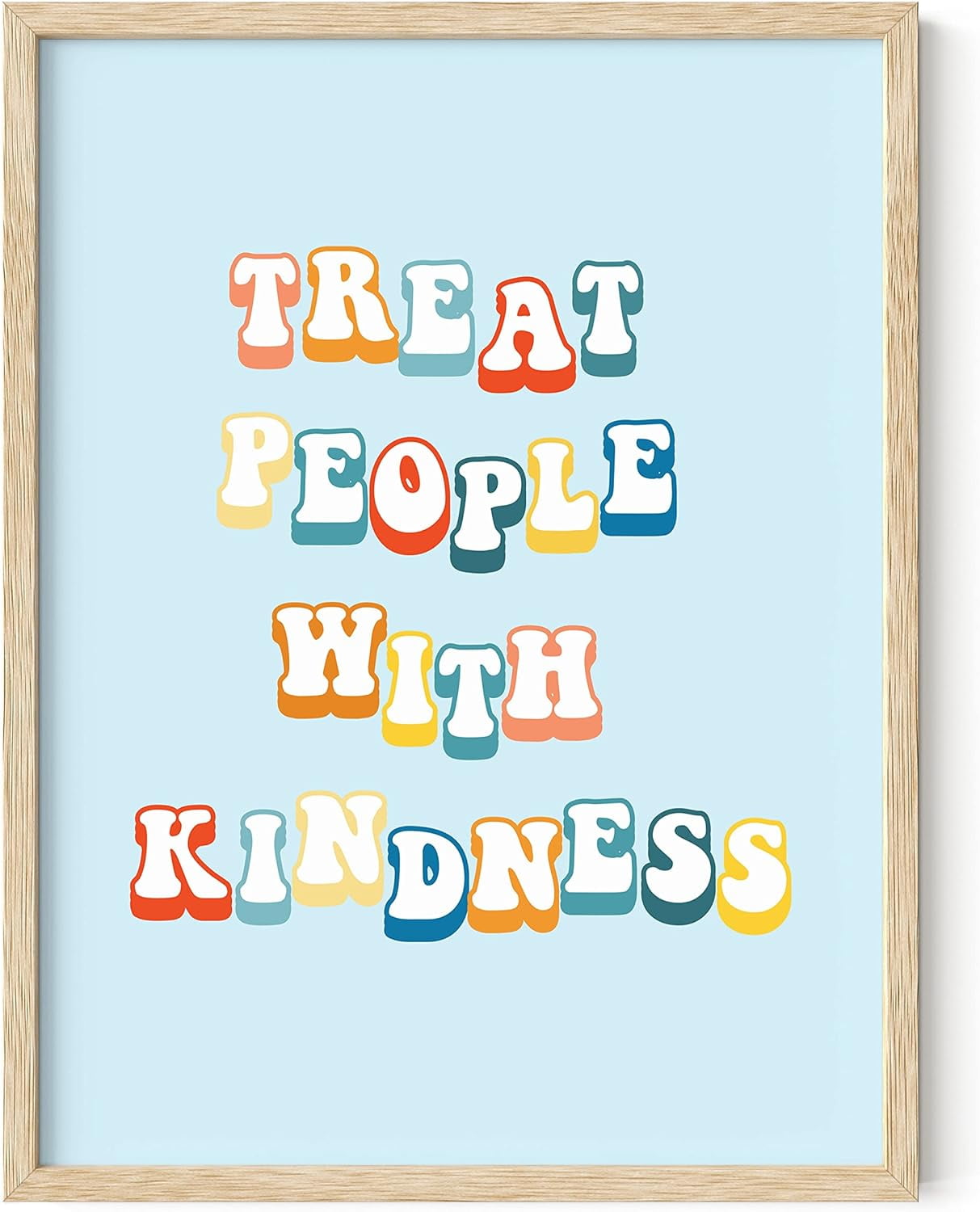 Treat People with Kindness Poster - By Haus and Hues | Positive Posters ...