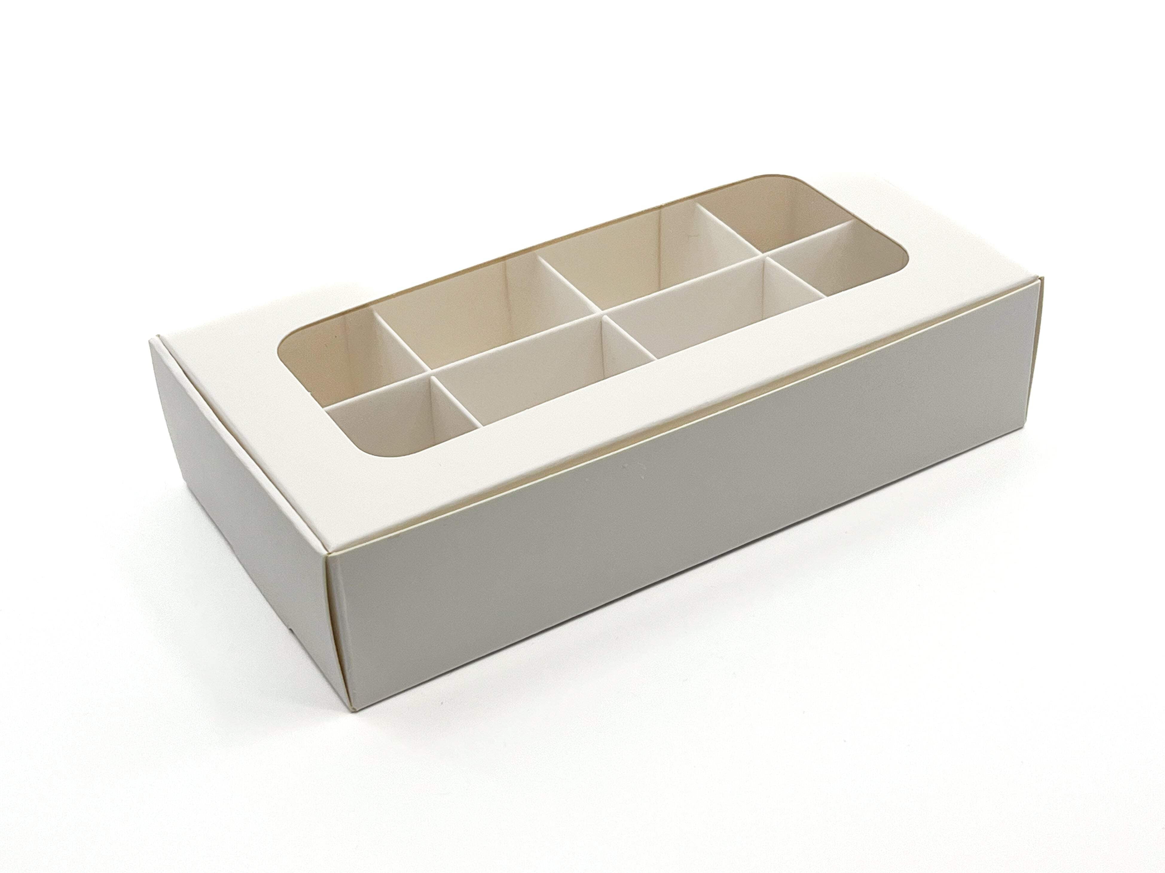 Treat boxes with window and dividers | 8 X-SMALL compartments | 6.75 x ...