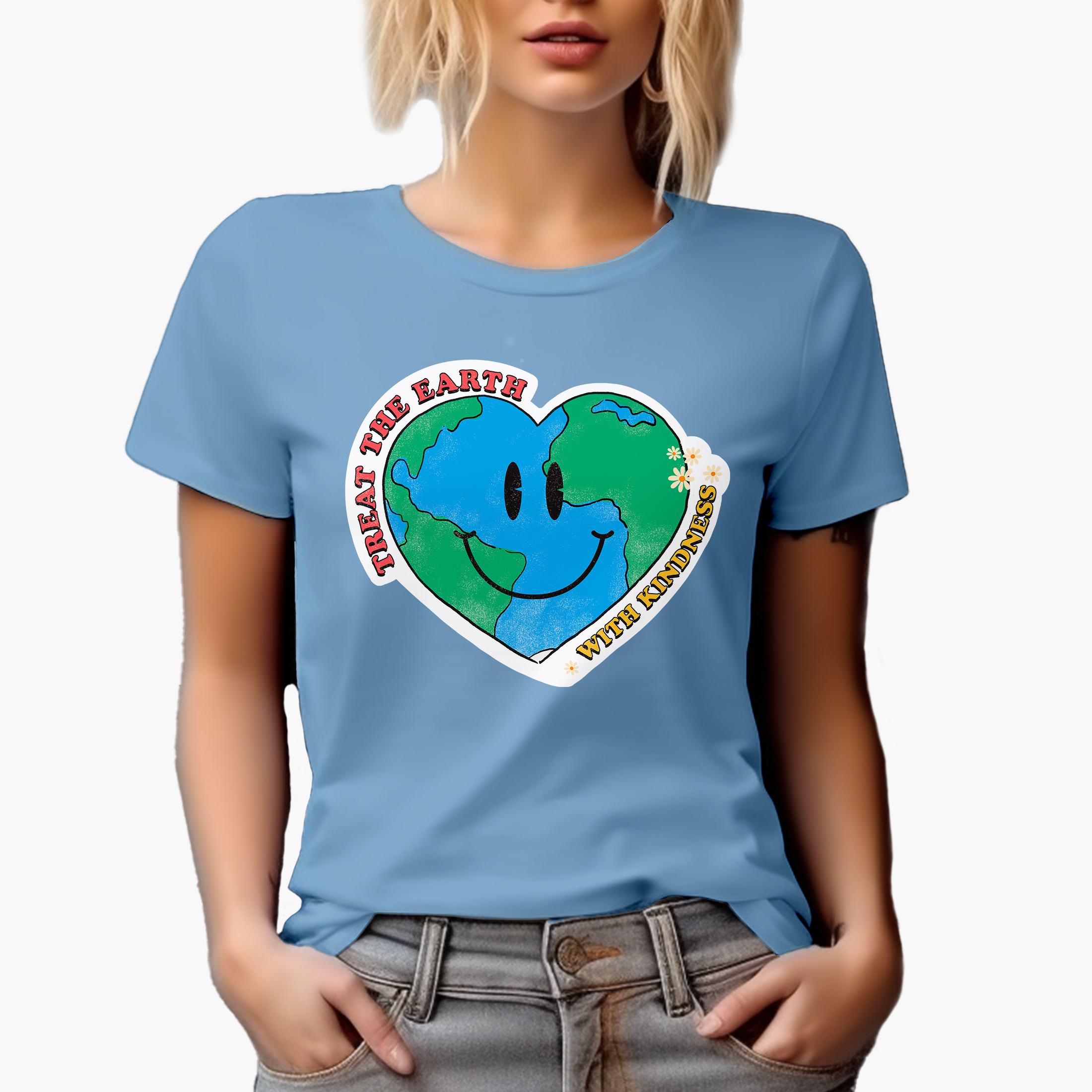 Treat the Earth with Kindness with Smiling Heart, Earth Day ...