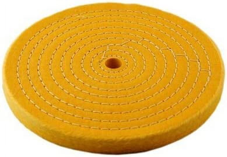 Treated Cotton 8" (50 Ply) Coarse Buffing Wheel, 5/8" Hole, For Use ...