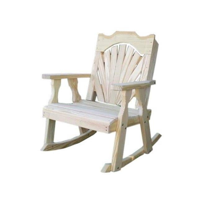 Treated Pine Fanback Rocking Chair - Walmart.com