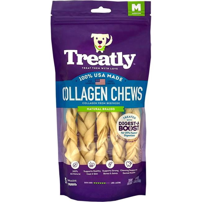 Treatly 142 6 in. USA Collagen Braids - Natural - 5 per Pack - Case of ...
