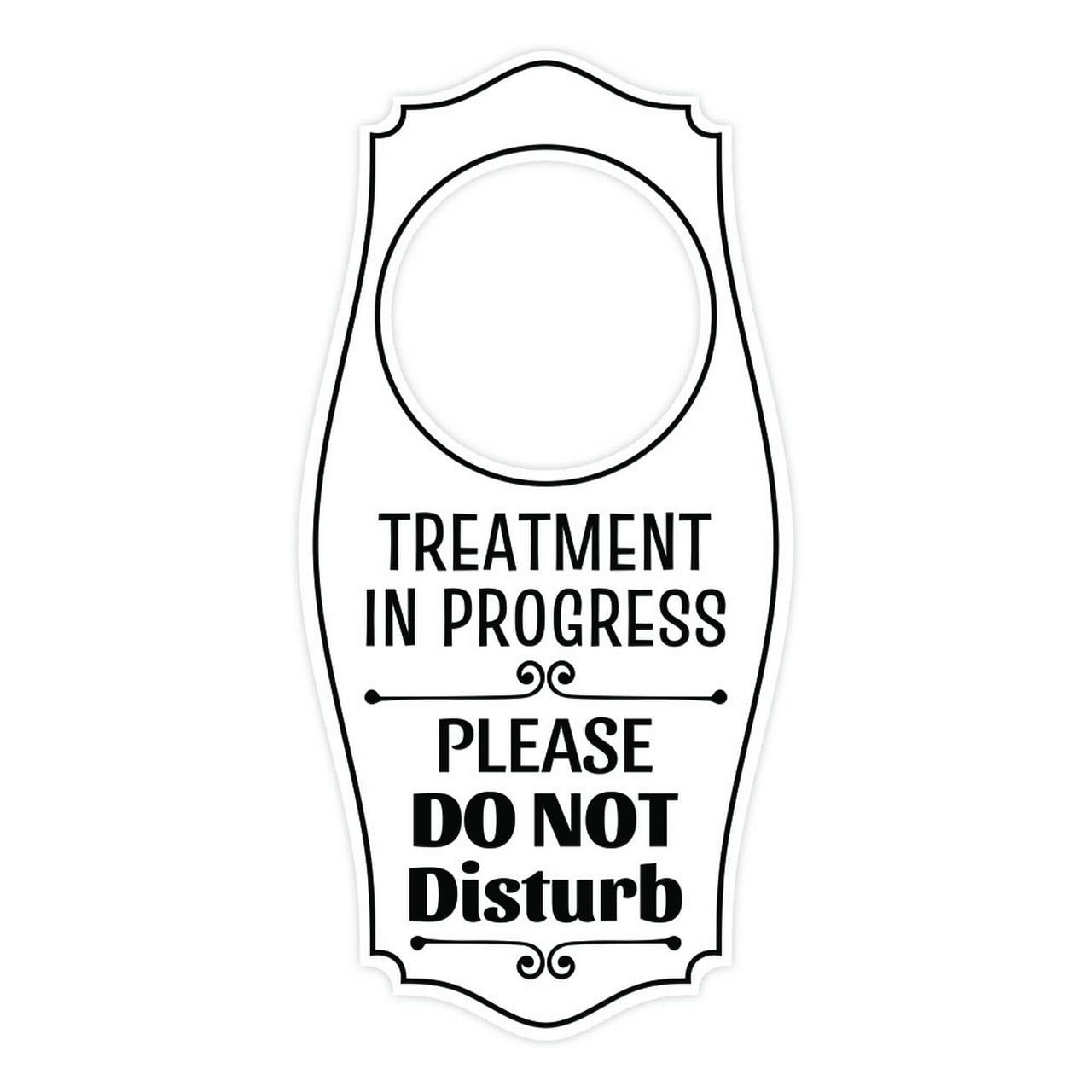 Treatment In Progress Please Do Not Disturb Door Hanger | House or ...
