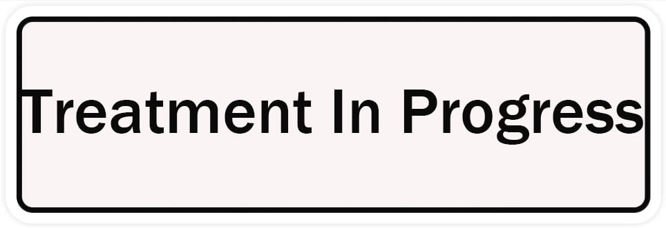 Treatment In Progress Sign 9 X 3 Inch Acrylic Plastic Sign With Symbols ...