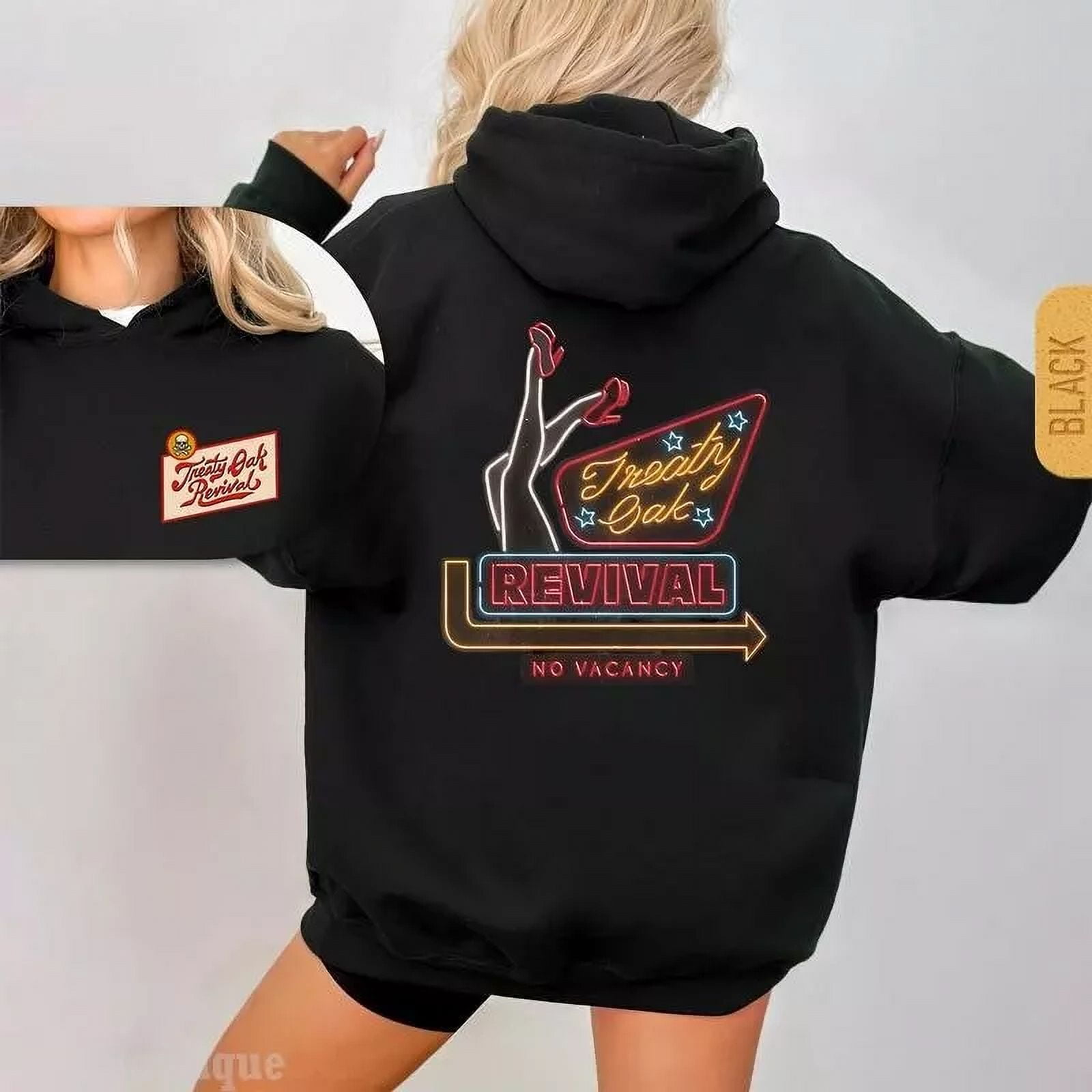 Treaty Oak Revival Hoodie, No Vancy Cotton Pullover for Music Fans ...