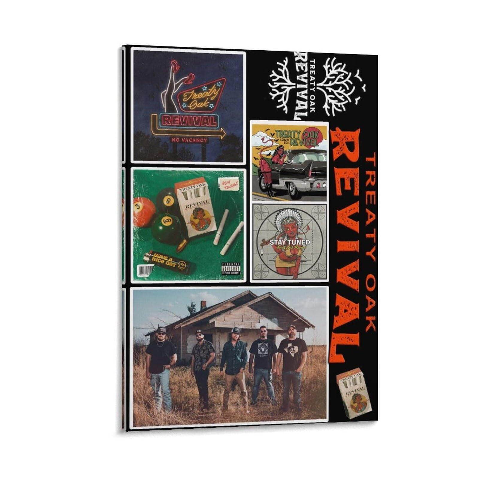Treaty Oak Revival Posters Music Album Cover Canvas Poster Bedroom ...