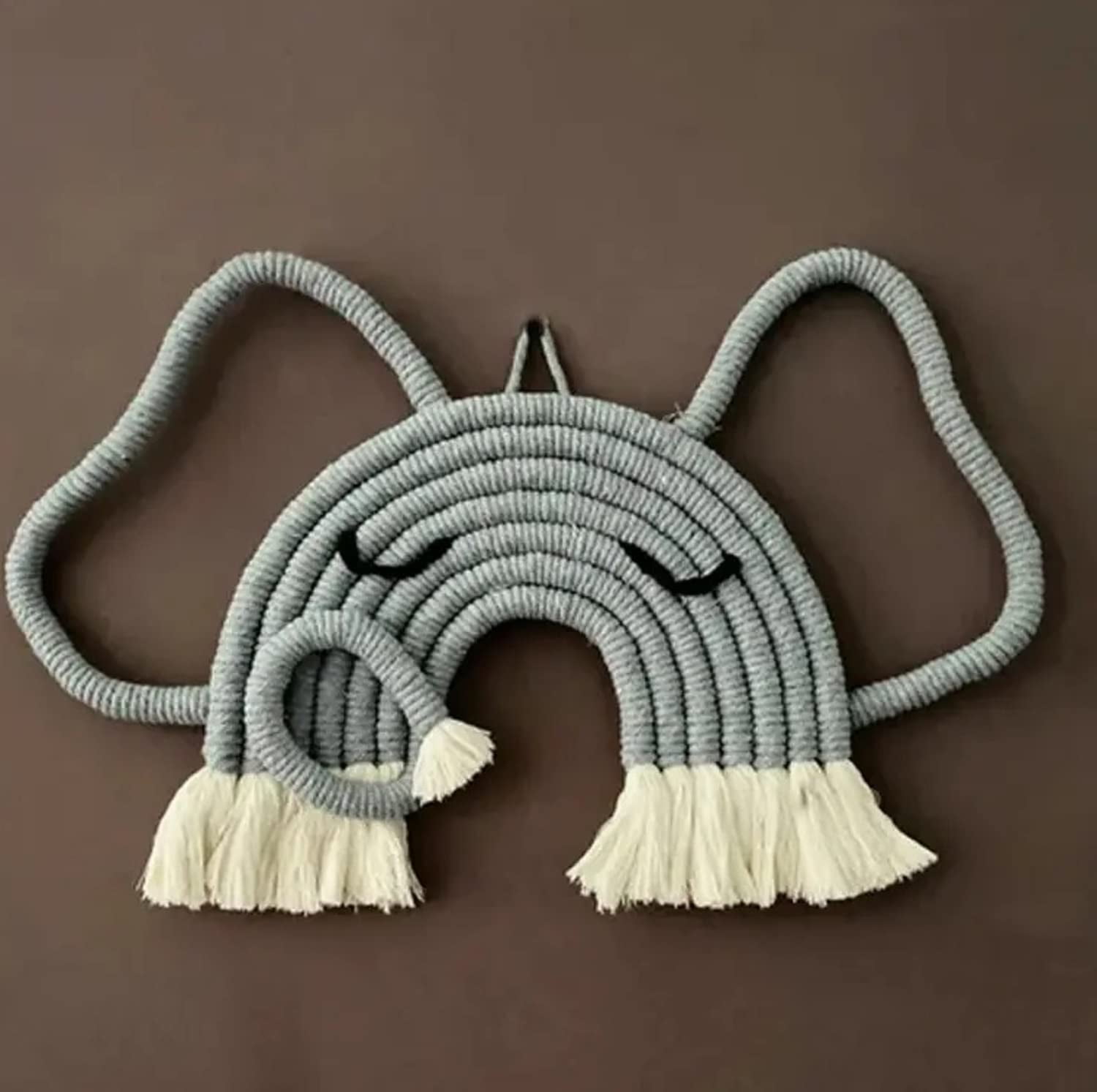 Trebbies Handcrafted Macrame Hanging Animal Wall Art: Unique Bohemian ...