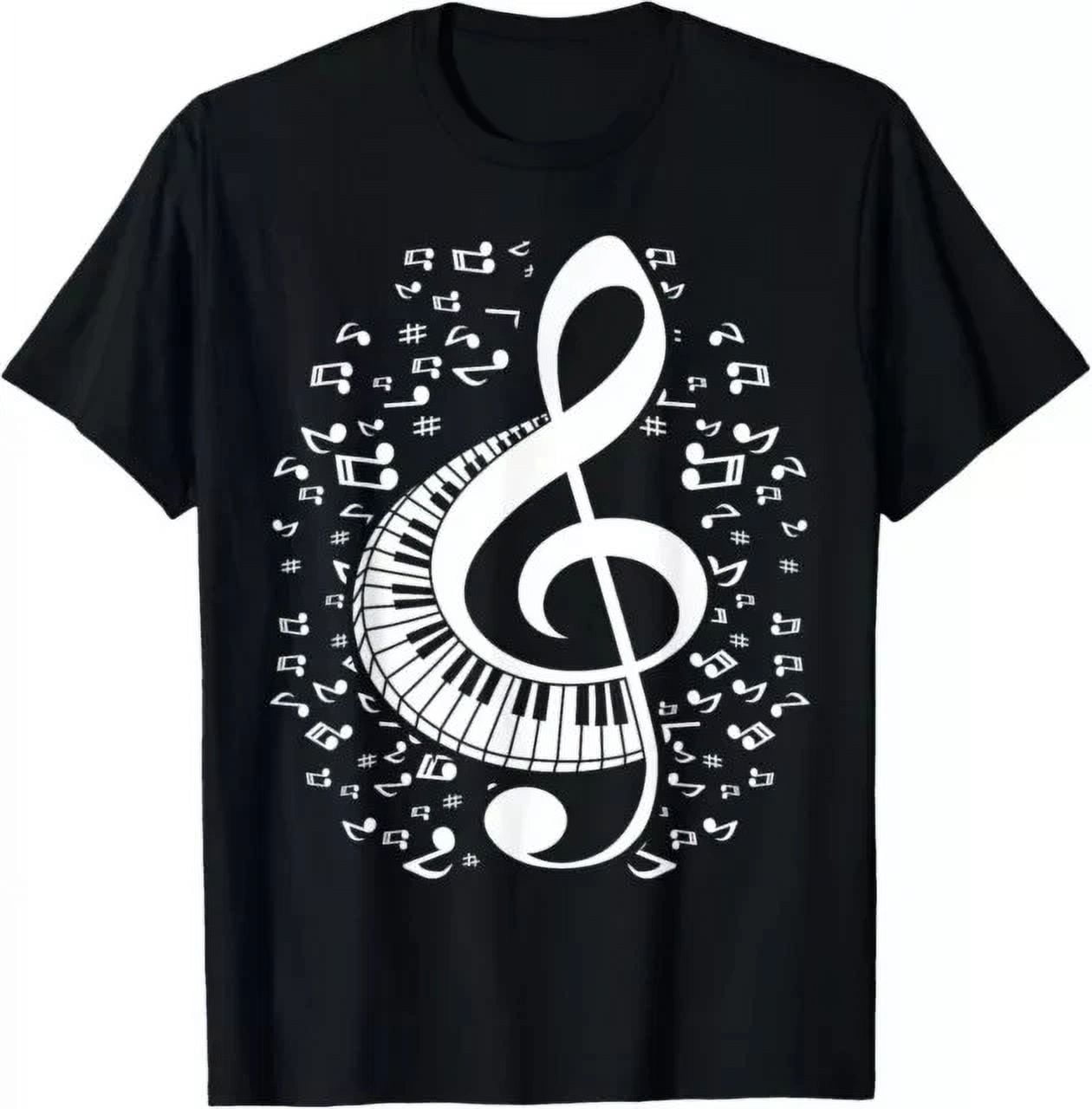 Treble Clef Keyboard Classical Music Notes Pianist Piano 100% Cotton ...