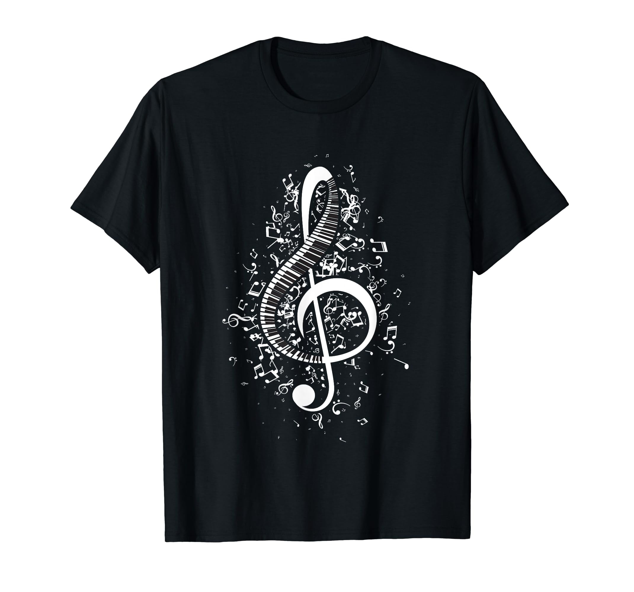 Treble Clef Keys - Piano Player Pianist Classical Music Men Vintage T ...