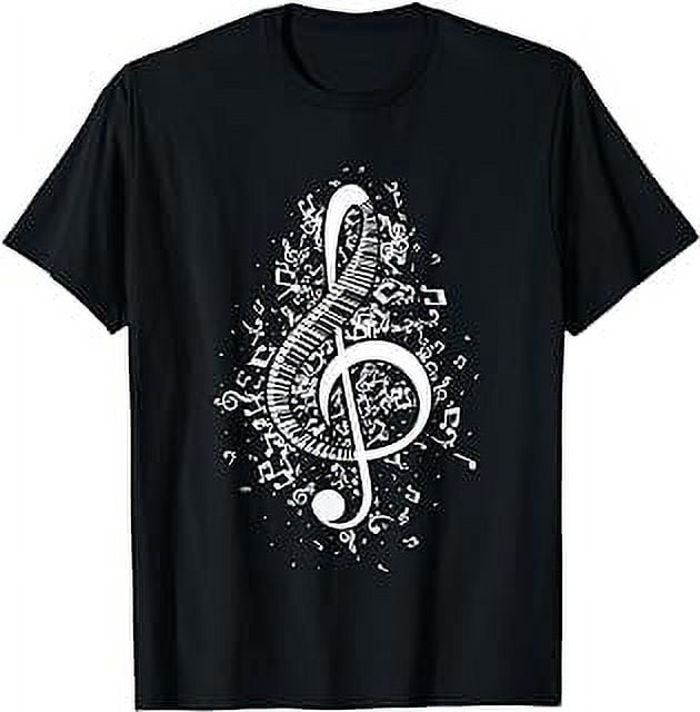 Treble Clef Keys - Piano Player Pianist Classical Music T-Shirt ...