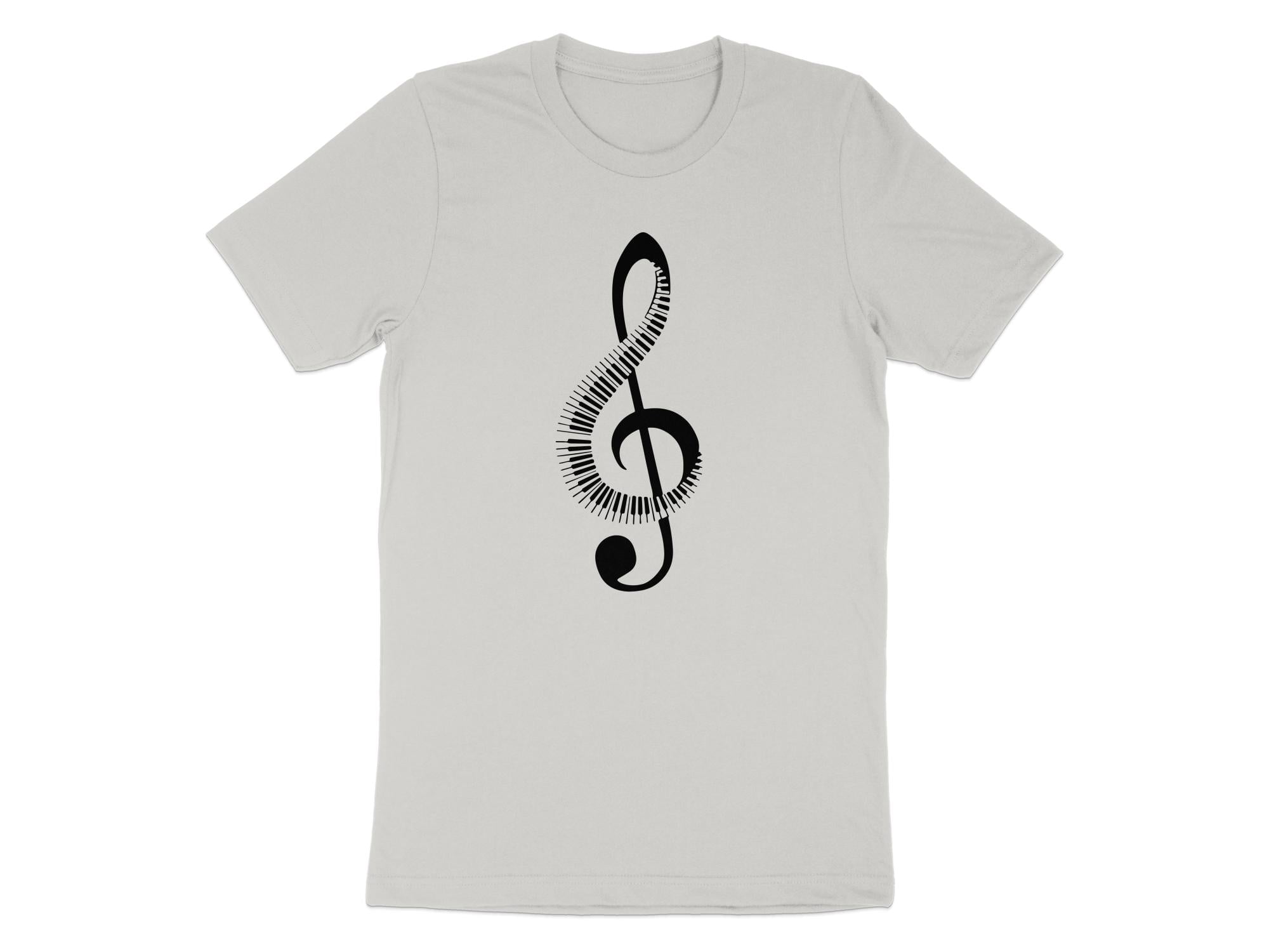 Treble Clef Musician Music Notes Pianist Piano Teacher Gift T-Shirt ...