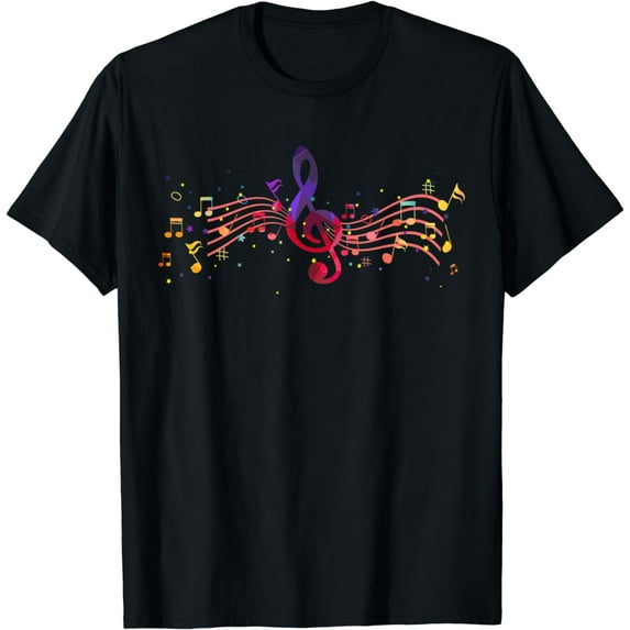 Treble Clef Musician Singer Music Notes Musical Instruments T-Shirt ...