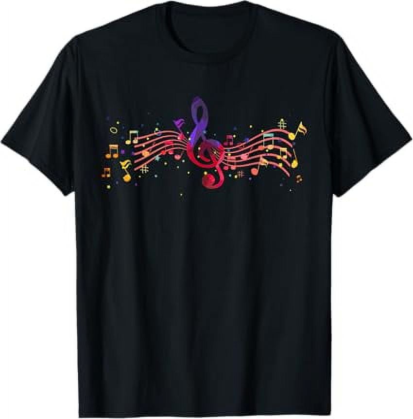 Treble Clef Musician Singer Music Notes Musical Instruments T-Shirt ...