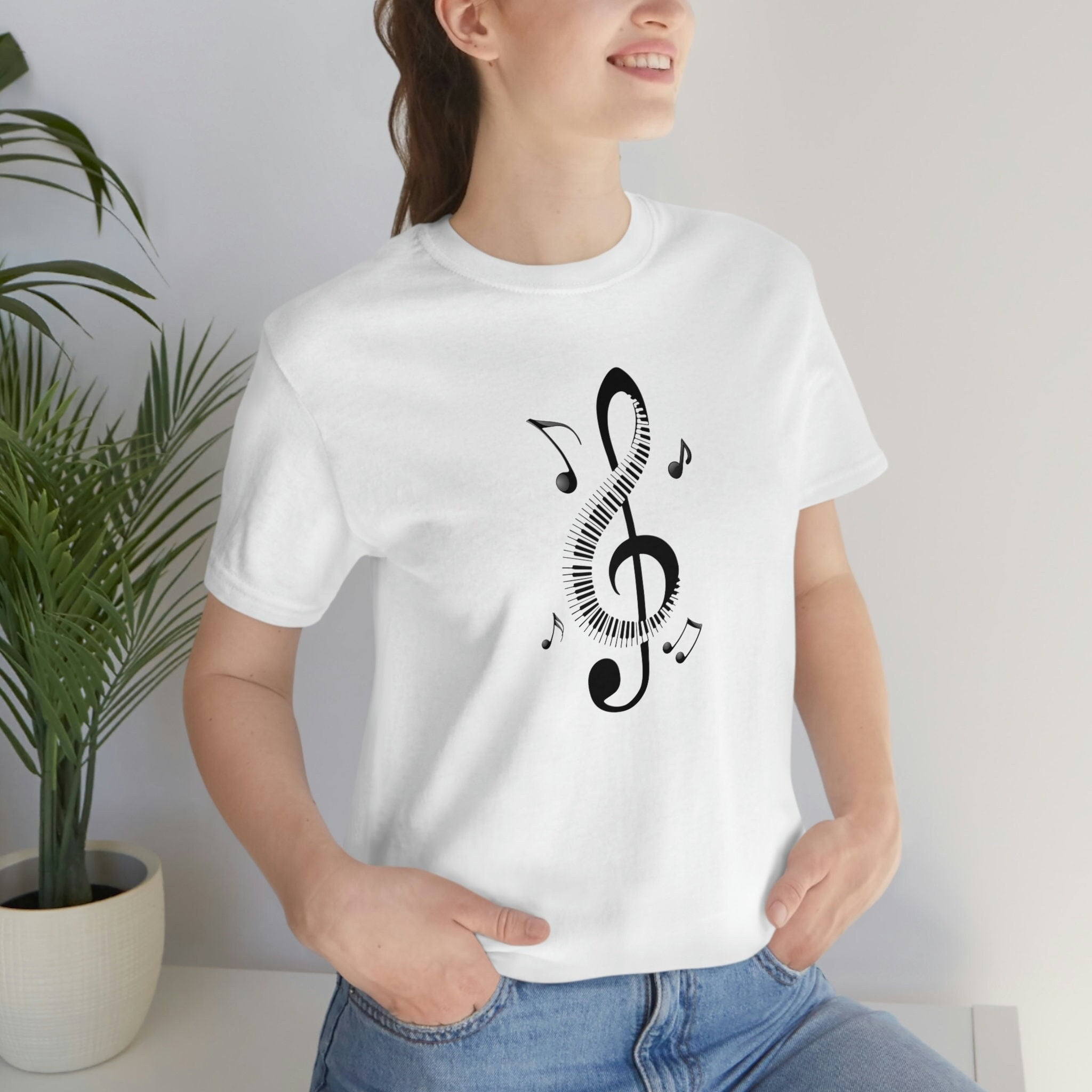 Treble Clef Shirt Piano Keys T-shirt Music Shirt Sol Key shirt Piano ...
