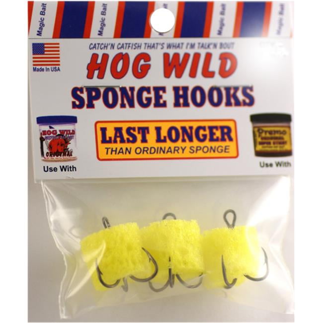 Treble Hog Wild Sponge Hooks - Pack of 3 - Size 6 - Walmart.com