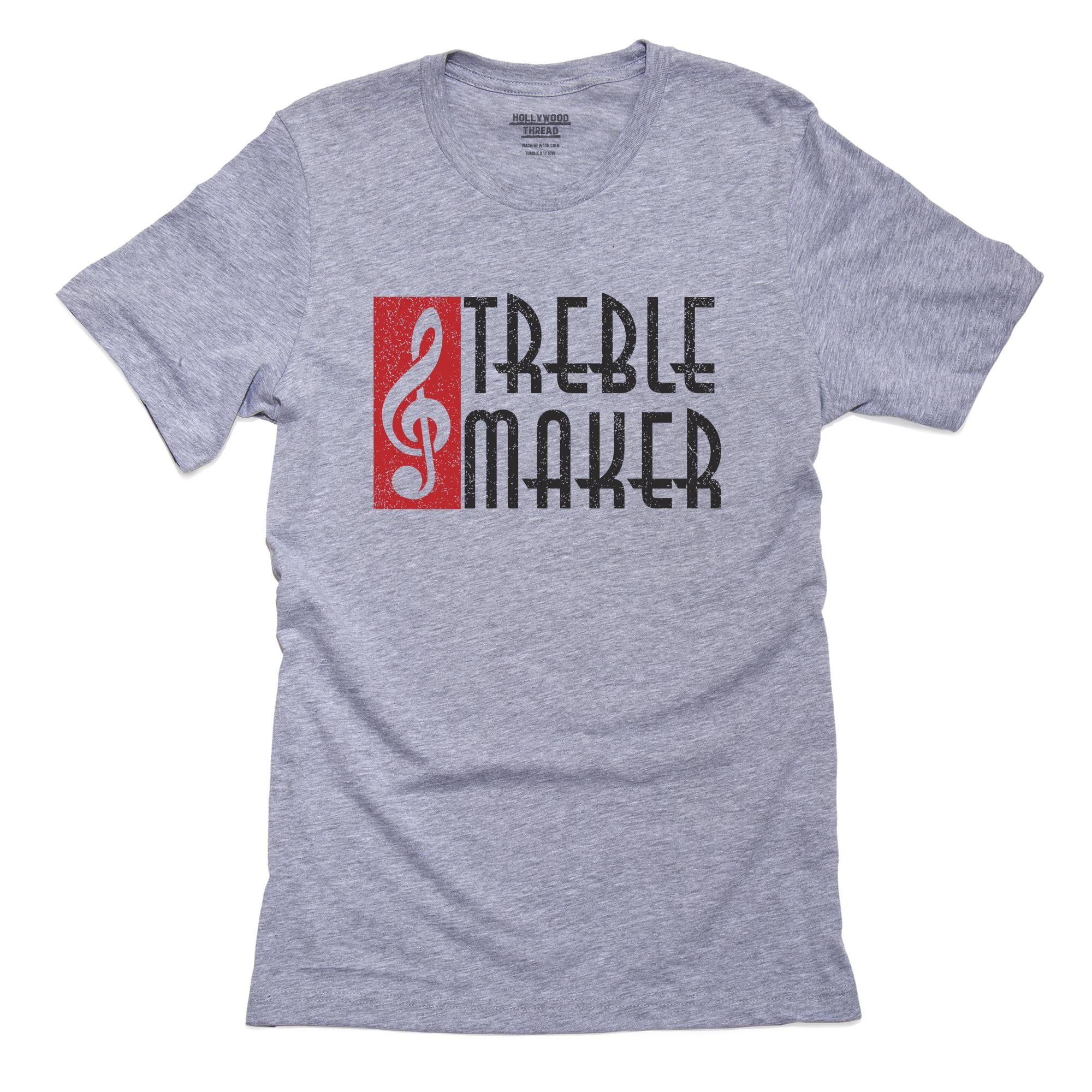 Treble Maker Trouble Maker Music Band Orchestra Men's Grey T-Shirt ...