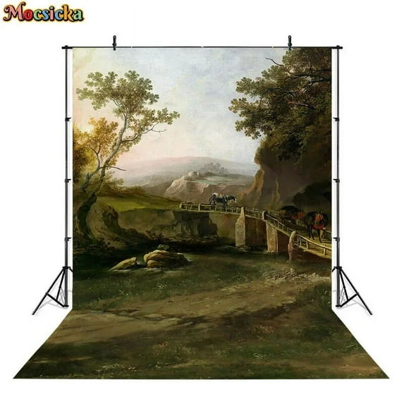 Tree Abstract Photography Background Oil Painting Family Backdrop ...