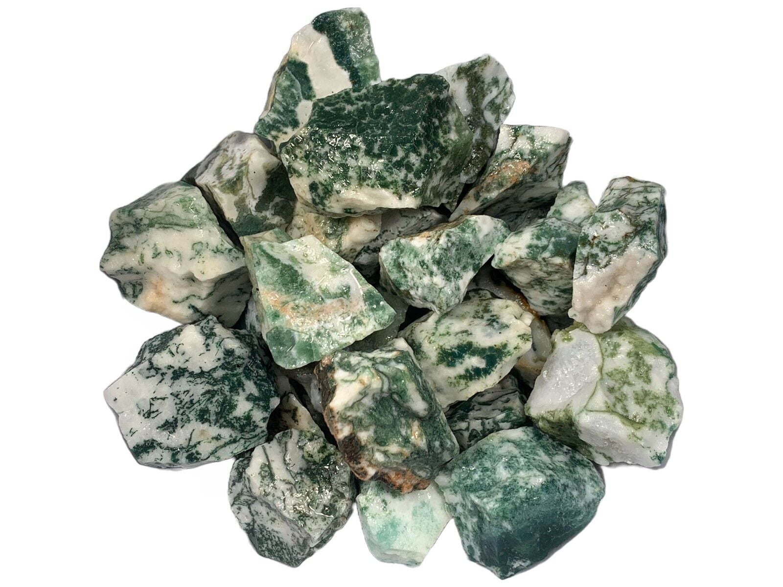 Tree Agate - Rough Rocks for Tumbling - Dispelling Fear and Anxiety ...