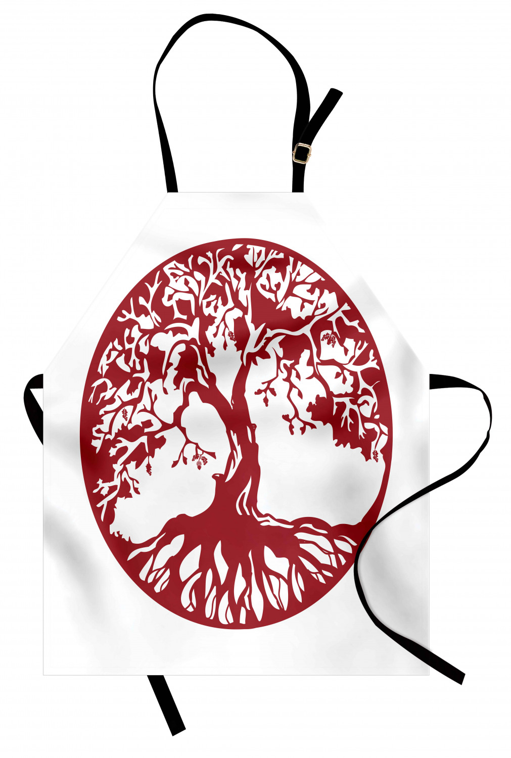 Tree Apron Traditional Oak Silhouette Mythological Foliage Symbolizing ...