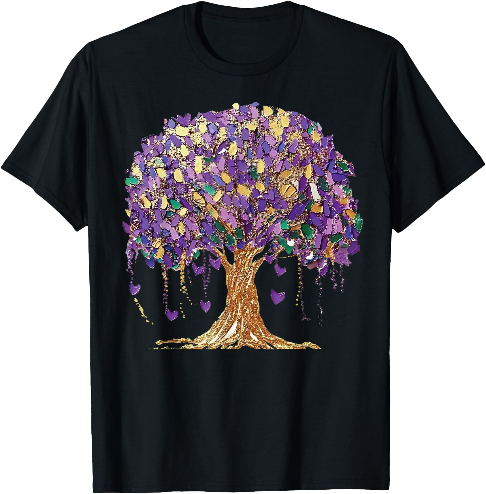 Tree Beads Watercolor 2025 Colorful Festival Tee Louisiana Crocodile ...